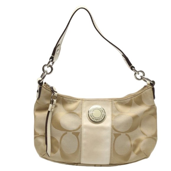 Coach | Bags | Coach Stripe Demi Signature Crossbody F9218 Khaki X ...